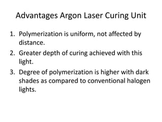 Composites-The art of light curing and their devices | PPTX