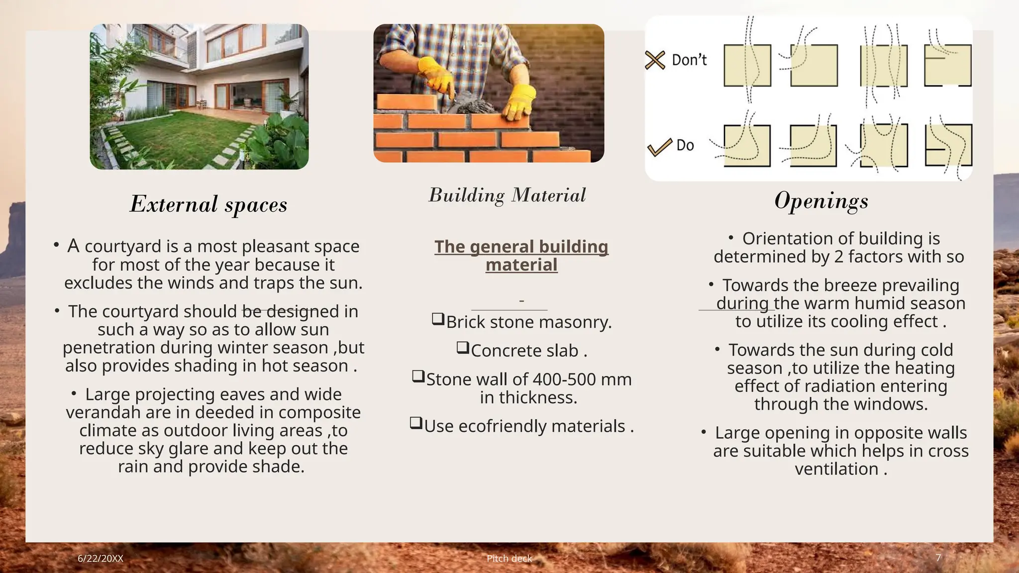 Architecture in composite climate , effective design consideration for ...