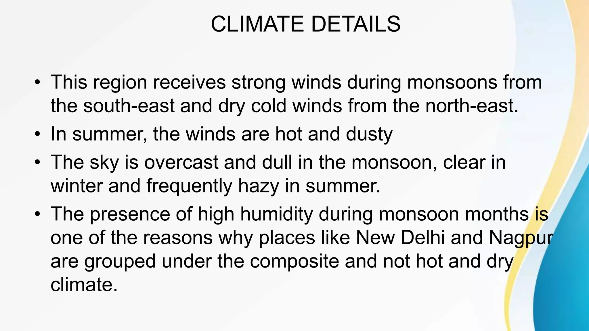 Architectural features of composite climate in India | PPTX