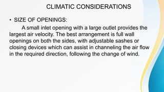 Architectural features of composite climate in India | PPTX
