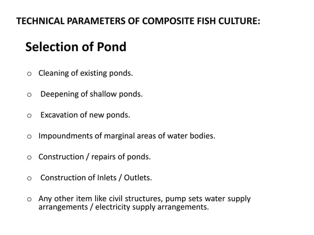Composite fish culture system | PPTX