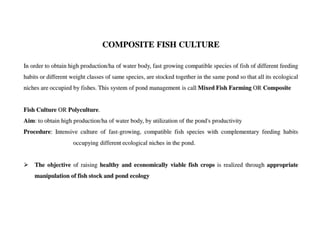 Composite Fish Culture