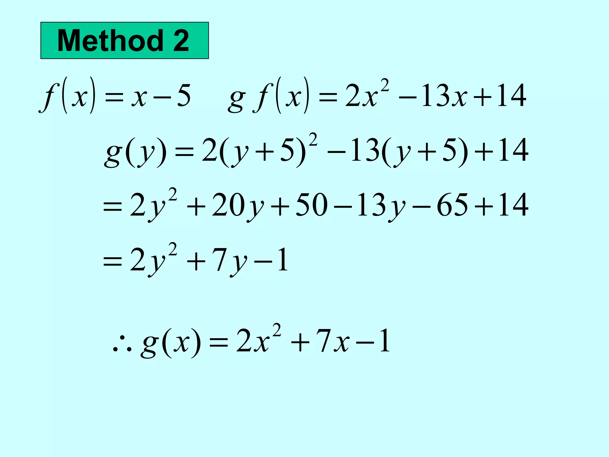 Composite Functions Ppt