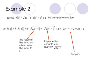 Composite functions | PPT