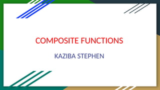 Defining of Composite functions & examples | PPT