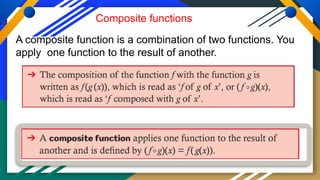 Defining of Composite functions & examples | PPT