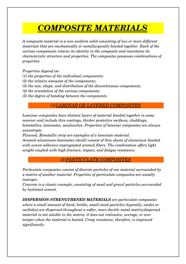 Composite materials | PDF