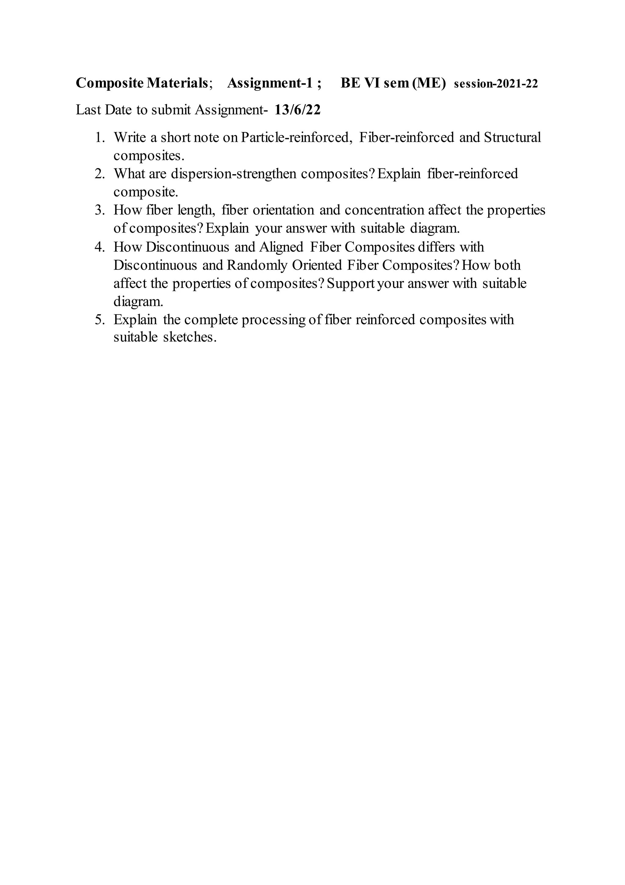 Composite Materials A1.docx | Geology | Science