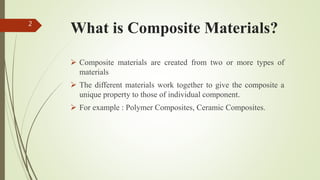 Composite materials presentation | PPTX