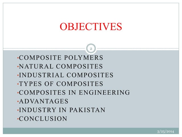 "Industrial applications of Composite Polymers" by Oan | PPT