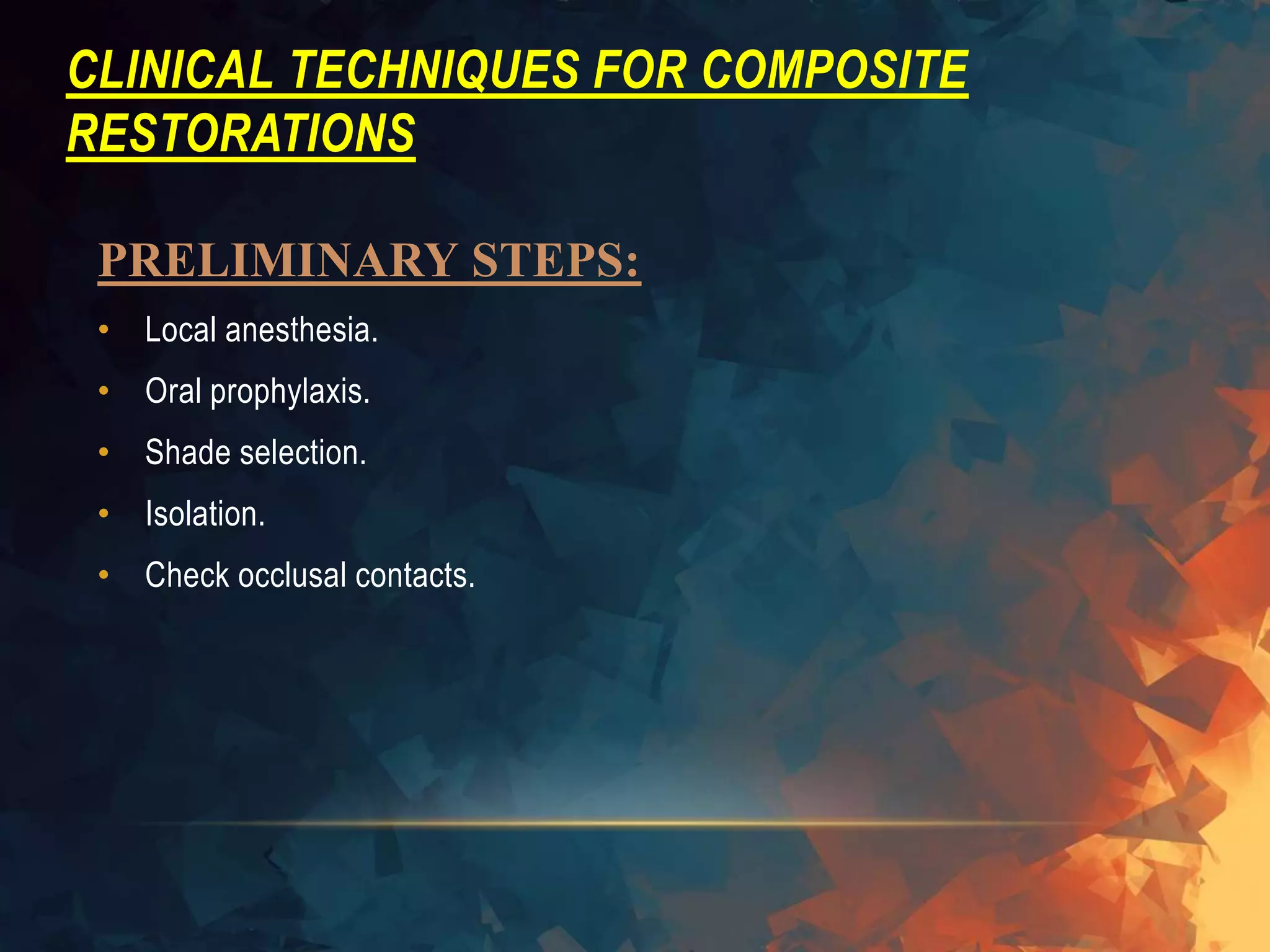 anterior composite restoration | PPTX