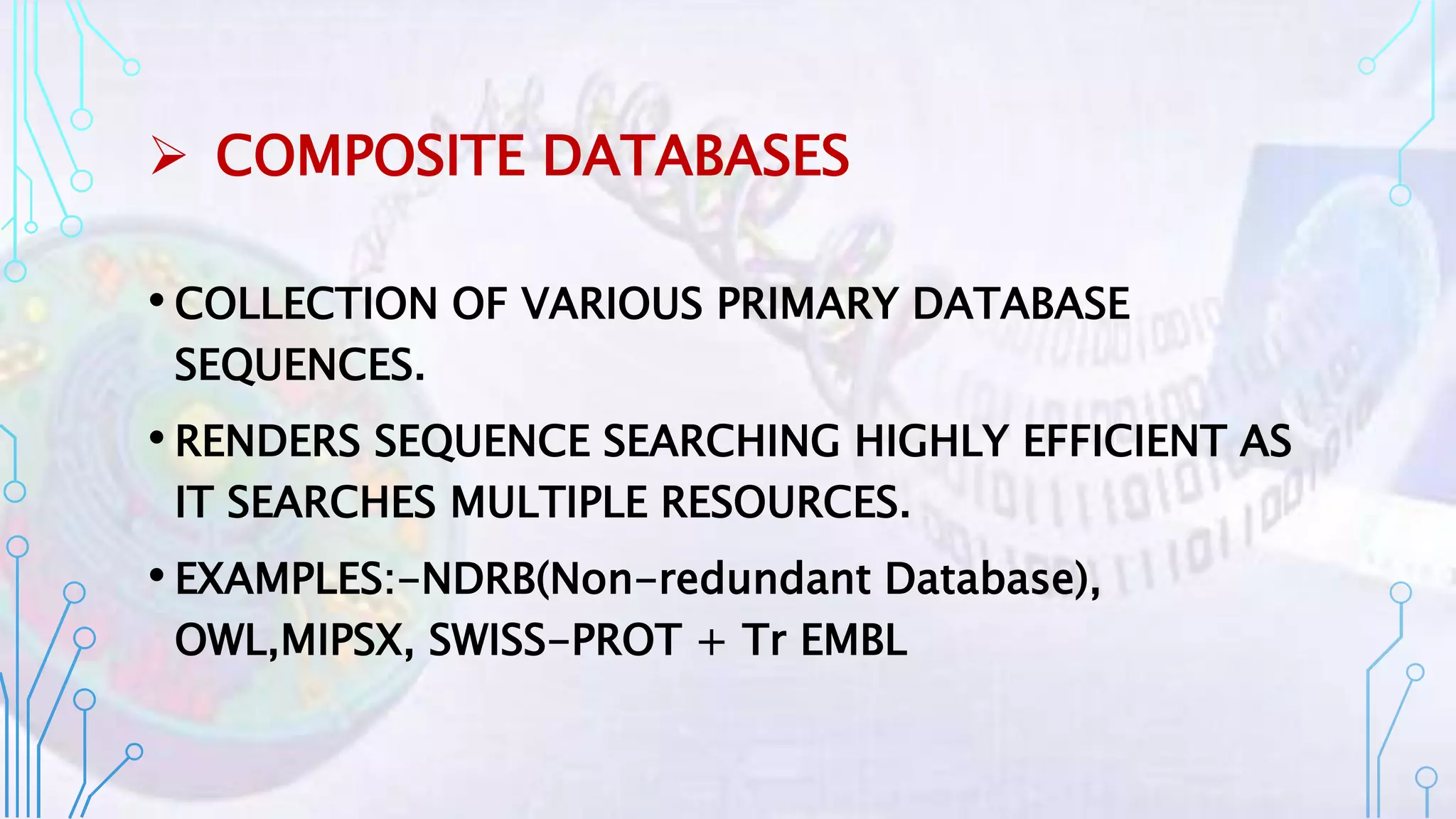 Composite protein databases | PPTX