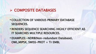 Composite protein databases | PPTX