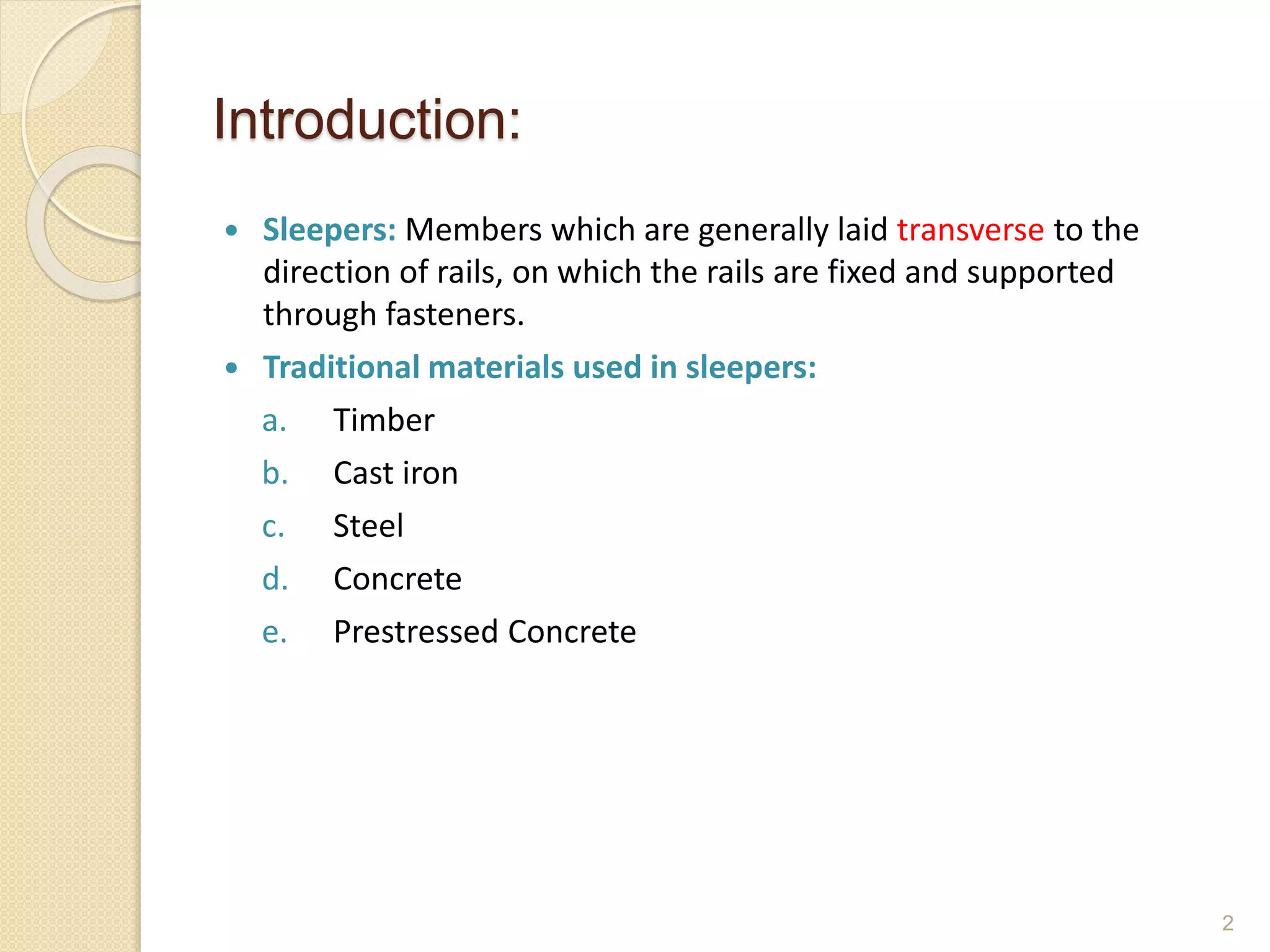 "Composite Railway Sleepers" - Recent developments, challenges and ...