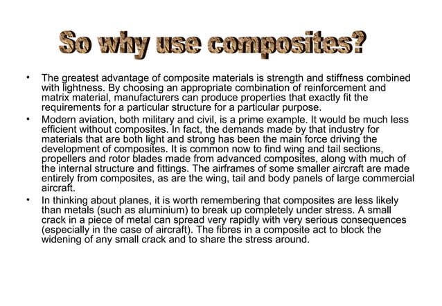 Composites | PPT | Chemistry | Science