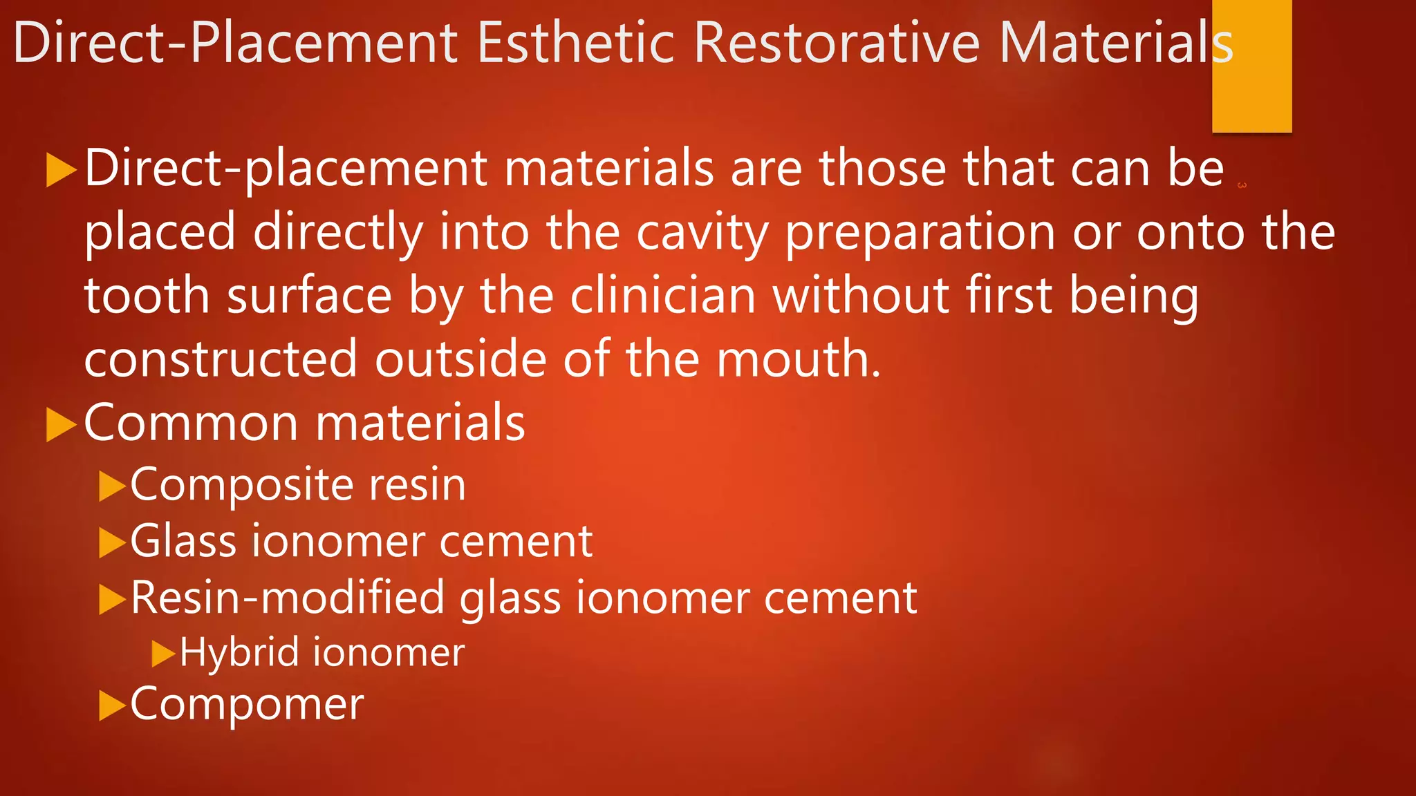 Composites and Compomers: Part 1 | PPTX