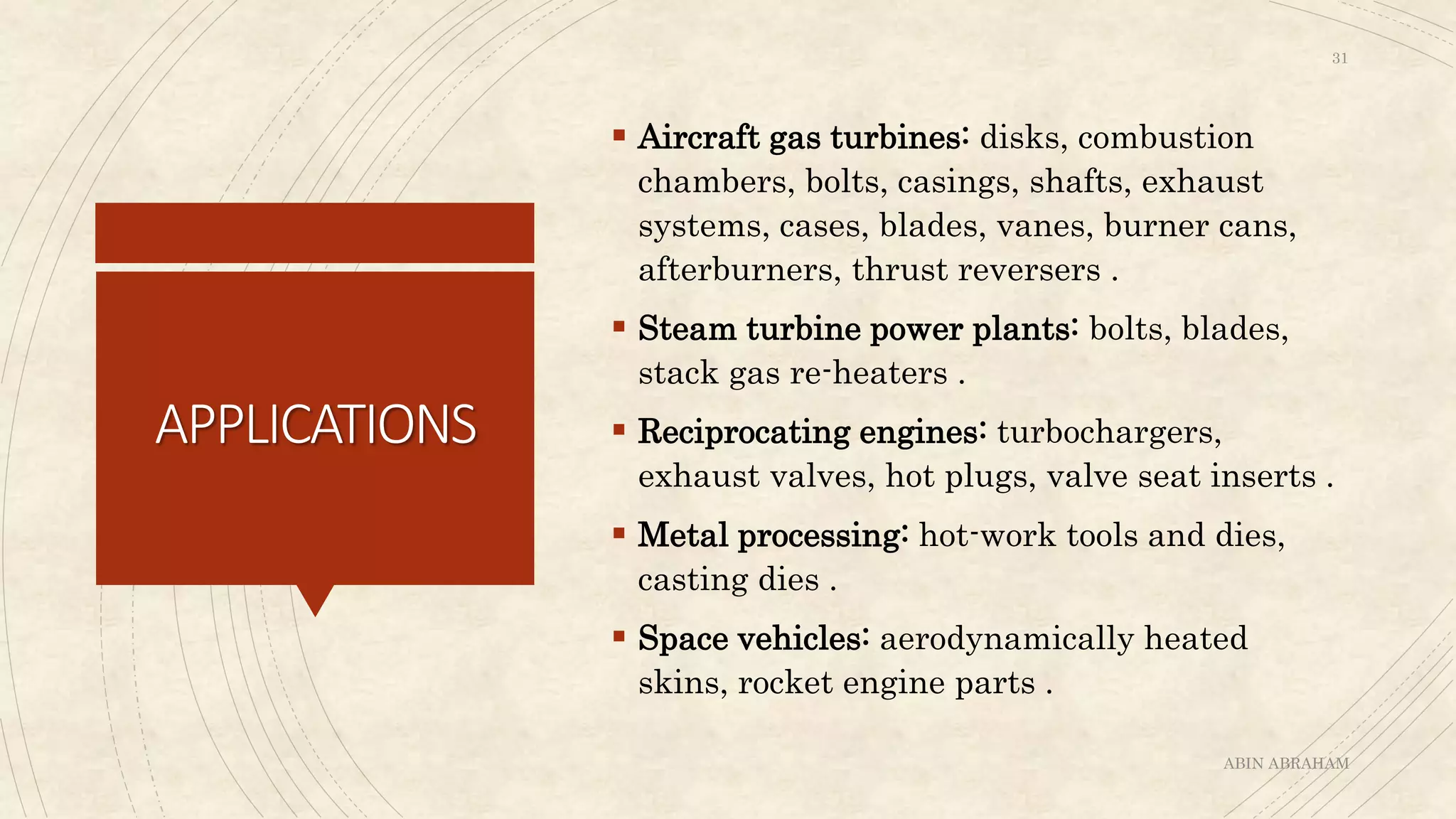Composites and super alloys | ABIN ABRAHAM | PPTX