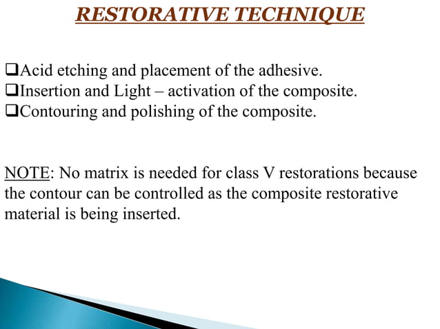 Composite class 3 and class 5 | PPTX | Dental Health | Diseases and ...