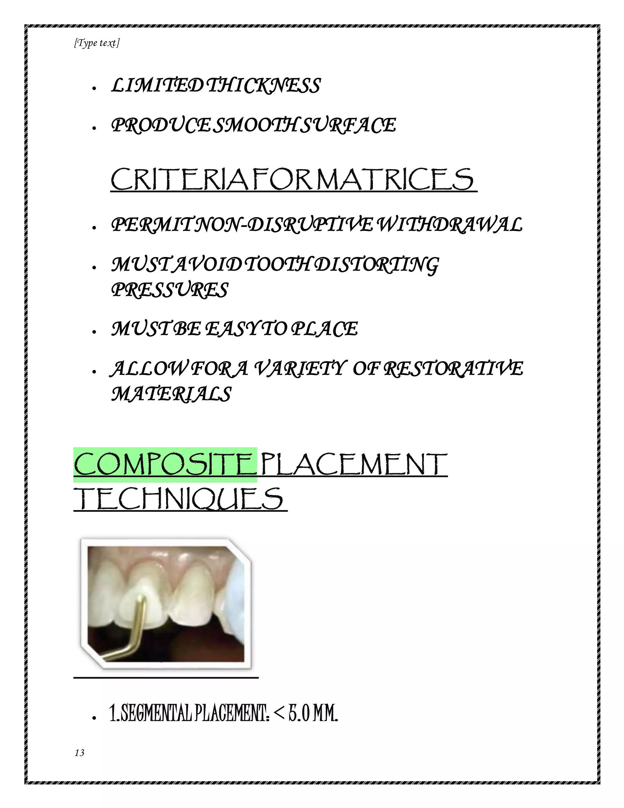 Composites For Class Ii Cavities Docx