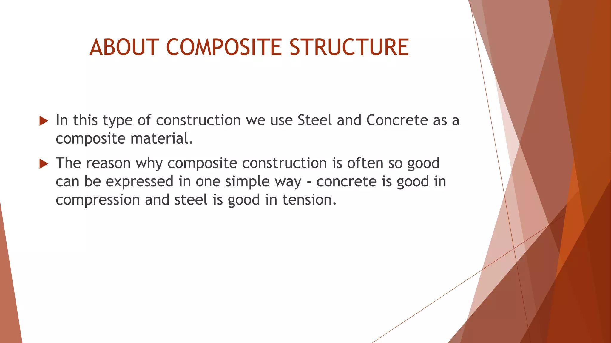 Composite structure of concrete and steel. | PPTX