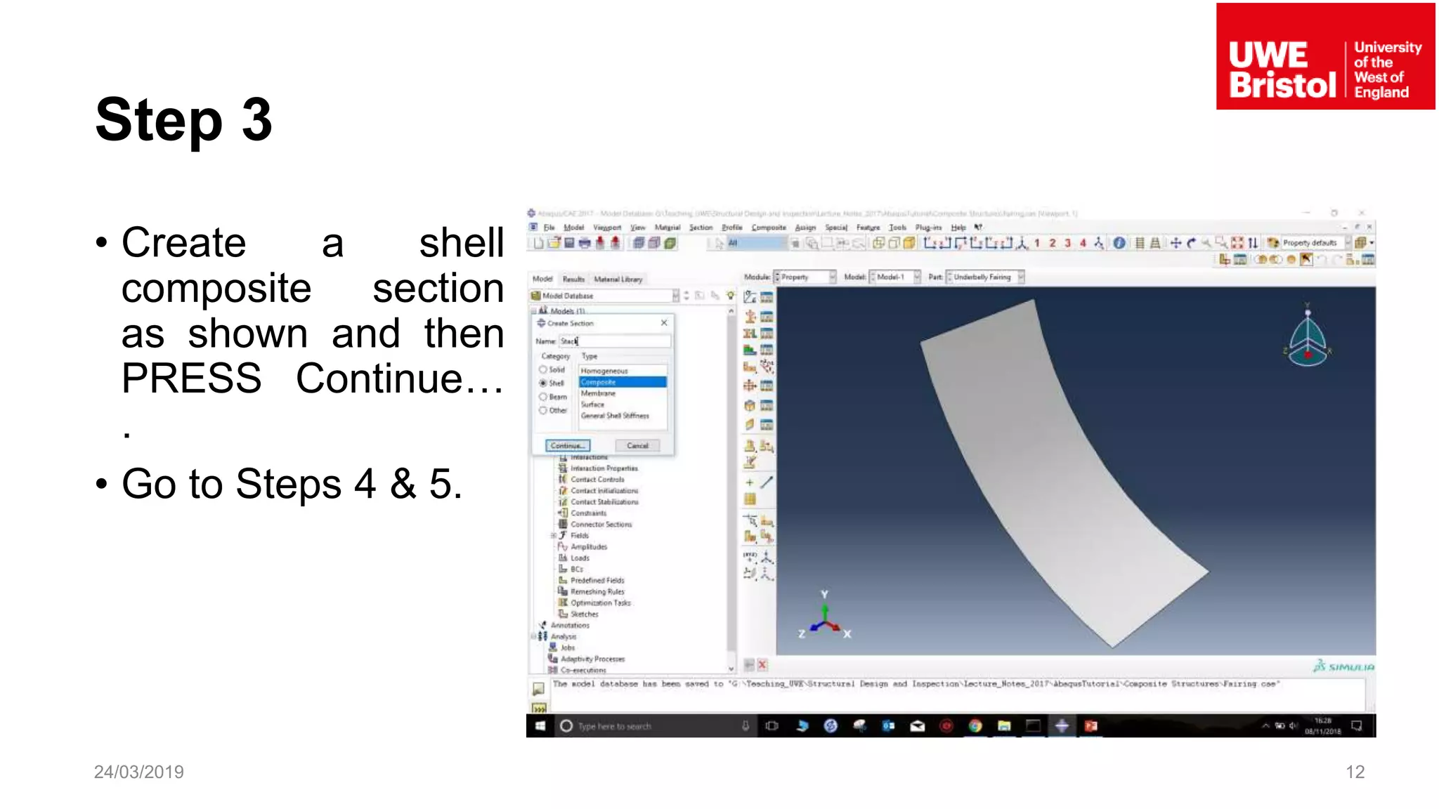 Composite structures simulation (Abaqus) | PPTX