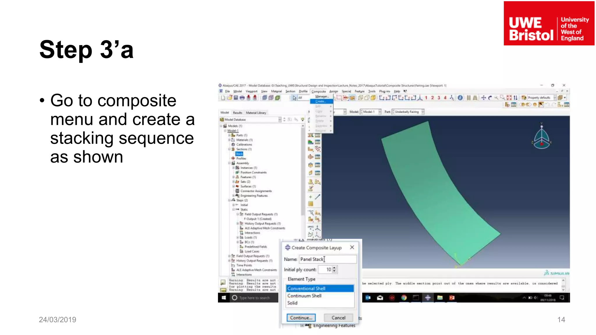 Composite structures simulation (Abaqus) | PPTX