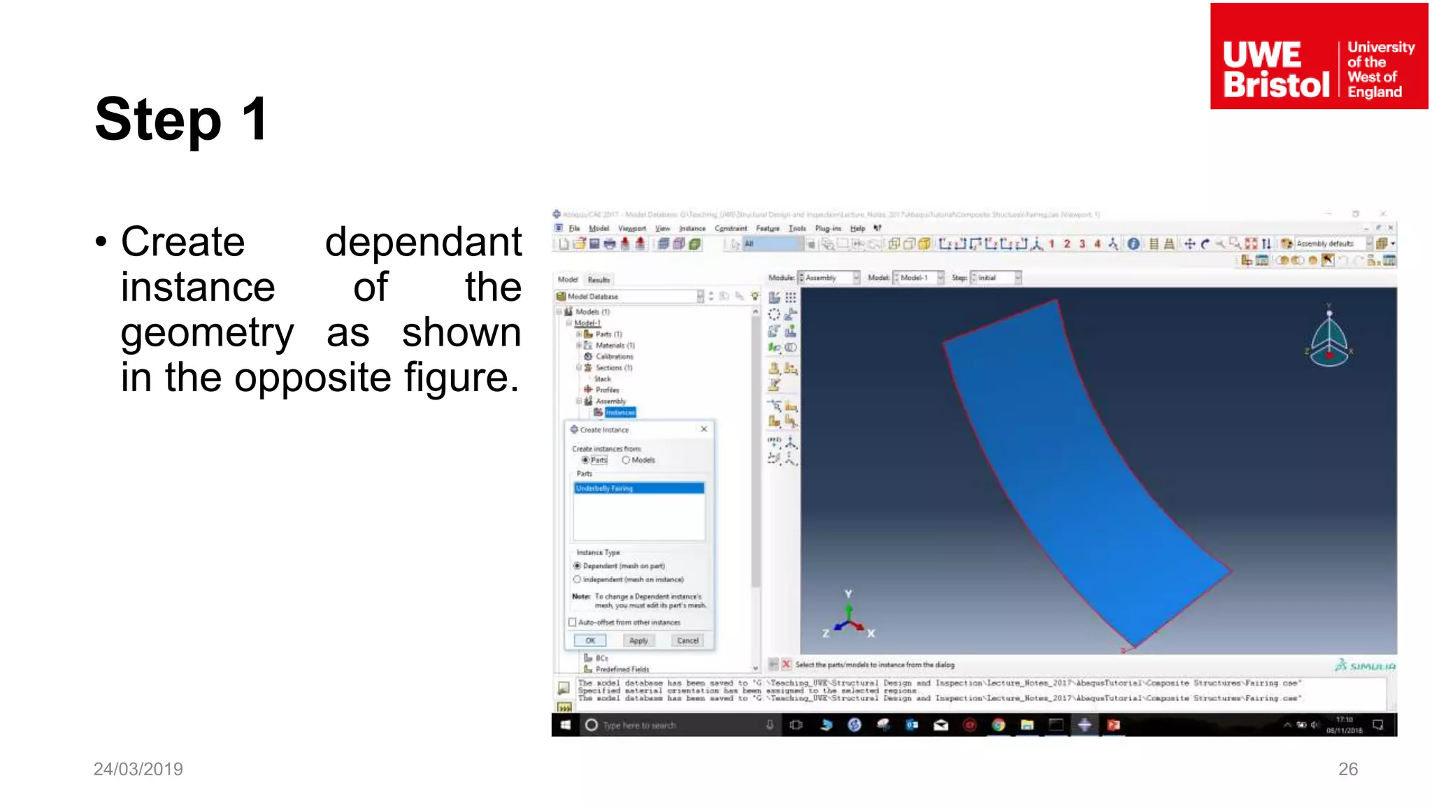 Composite structures simulation (Abaqus) | PPTX