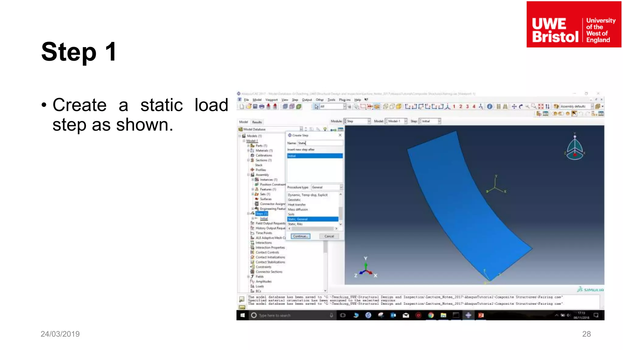 Composite structures simulation (Abaqus) | PPTX