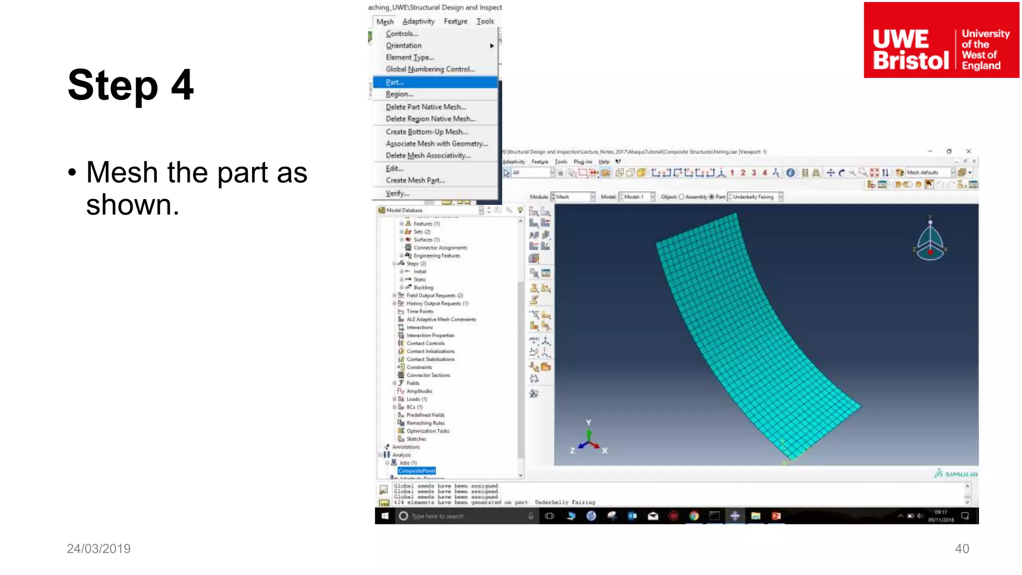 Composite structures simulation (Abaqus) | PPTX