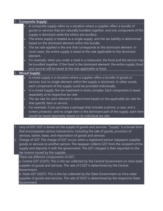 about Composite Supply how they work or a mixed supply | DOCX