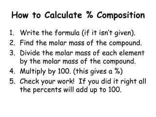 %Composition | PPT | Chemistry | Science