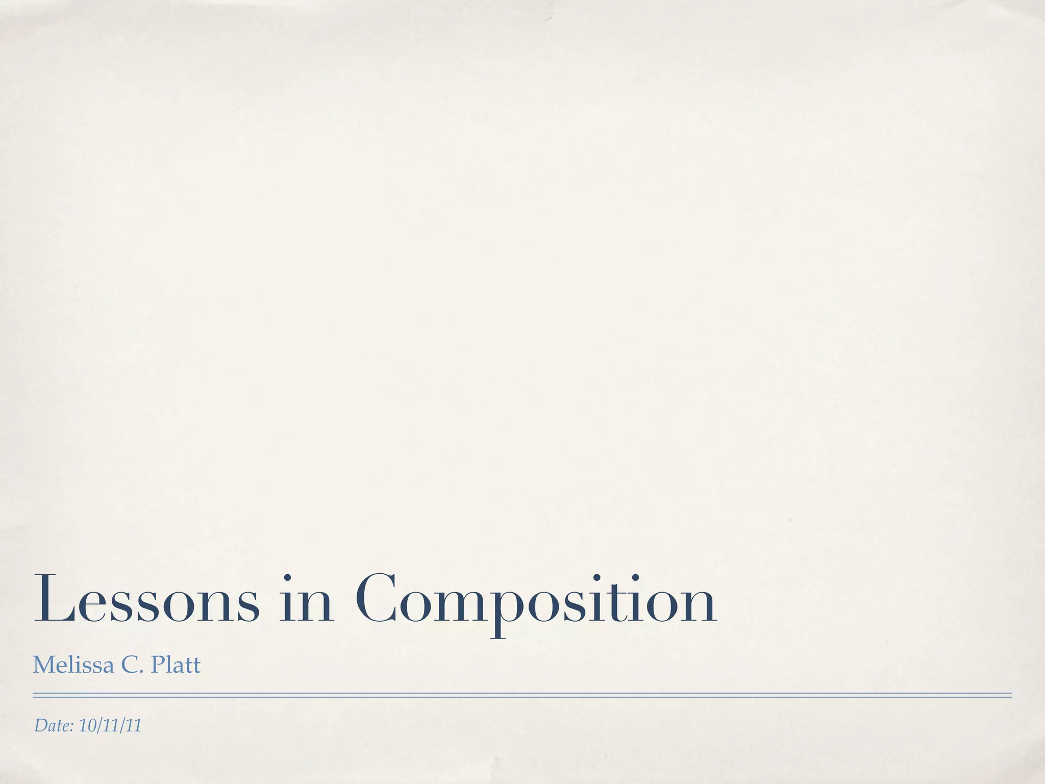 Composition | PPT