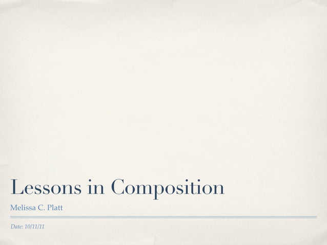 Composition | PPT
