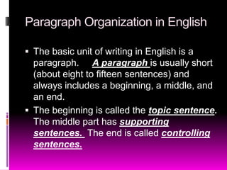 COMPOSITION 1-TOPIC SENTENCES | PPT