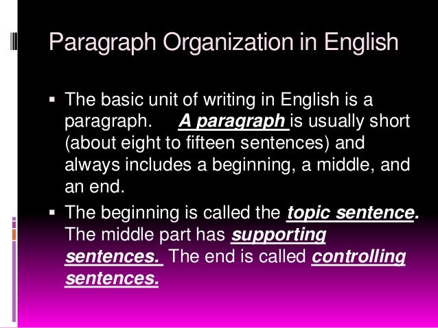 COMPOSITION 1-TOPIC SENTENCES