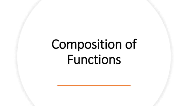 Composition of Functions | PPTX