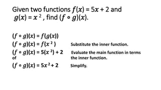 Composition of Functions | PPTX
