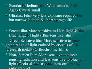 Composition-of-X-Ray-Film in dentistry , powepoint presentation | PPTX