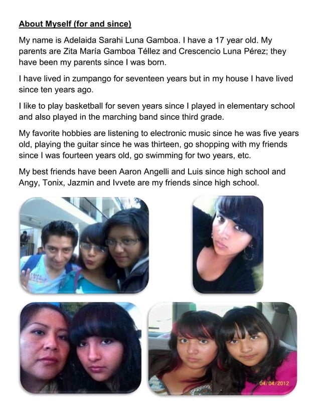 Composition 7 about myself | PDF