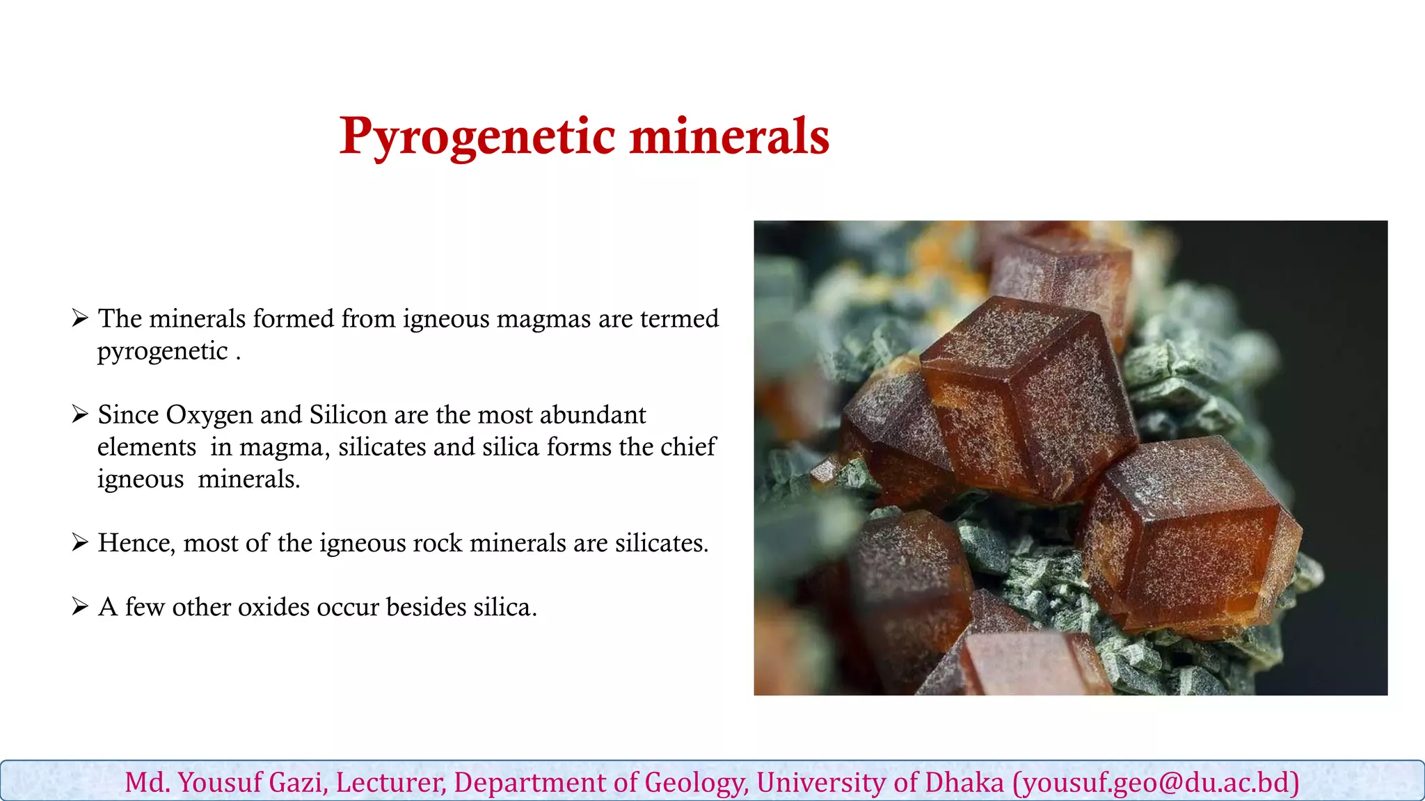 Composition and constituents of igneous rocks | PPT | Free Download