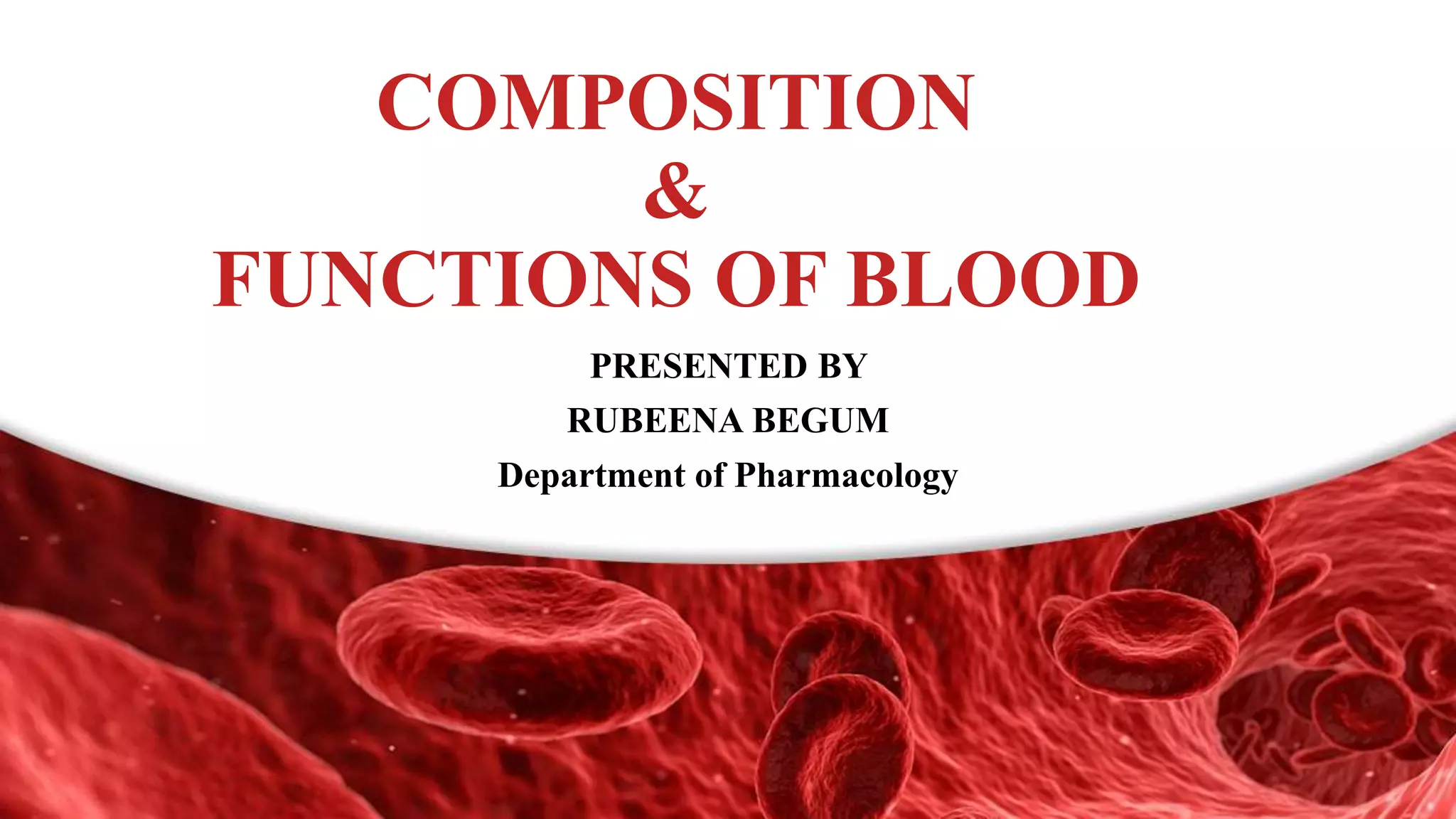 Composition and functions of blood.pptx | Lung and Respiratory Health ...