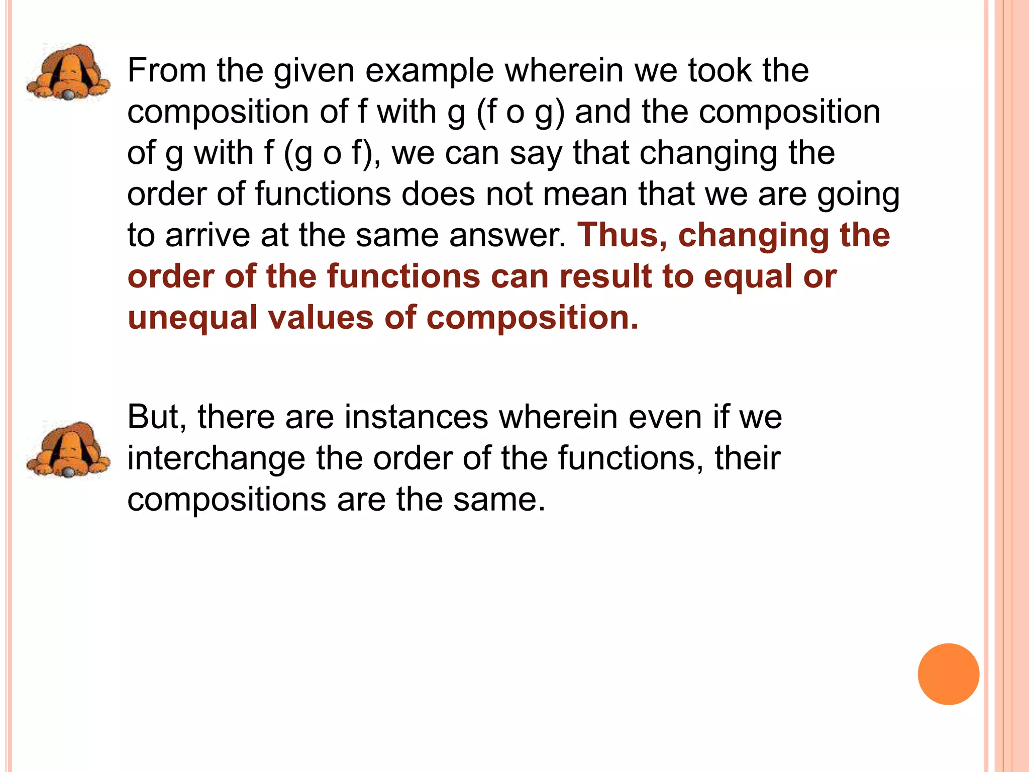 Composition and inverse of functions | PPTX