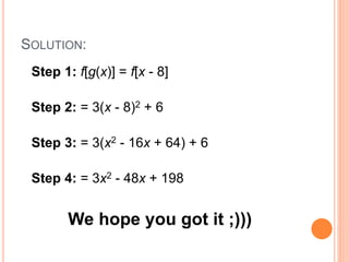 Composition and inverse of functions | PPTX