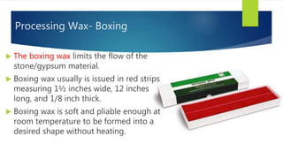 Chapter 16: Composition and Properties of Dental Waxes | PPTX