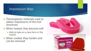 Chapter 16: Composition and Properties of Dental Waxes | PPTX