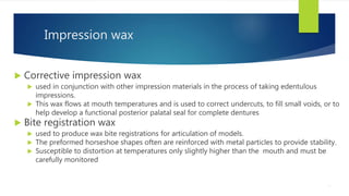 Chapter 16: Composition and Properties of Dental Waxes | PPTX