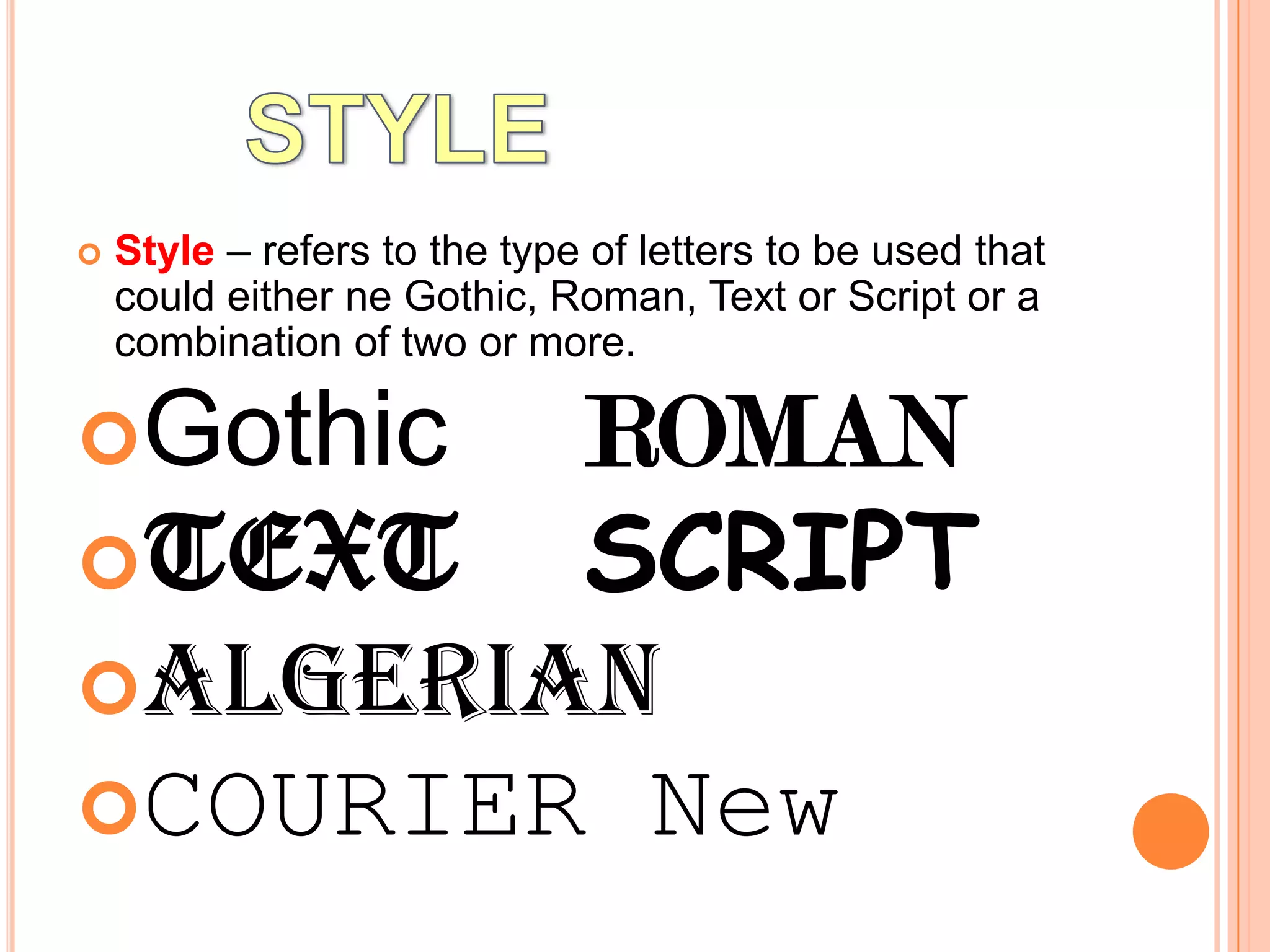 Composition in lettering | PPTX