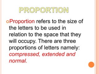 Composition in lettering | PPTX