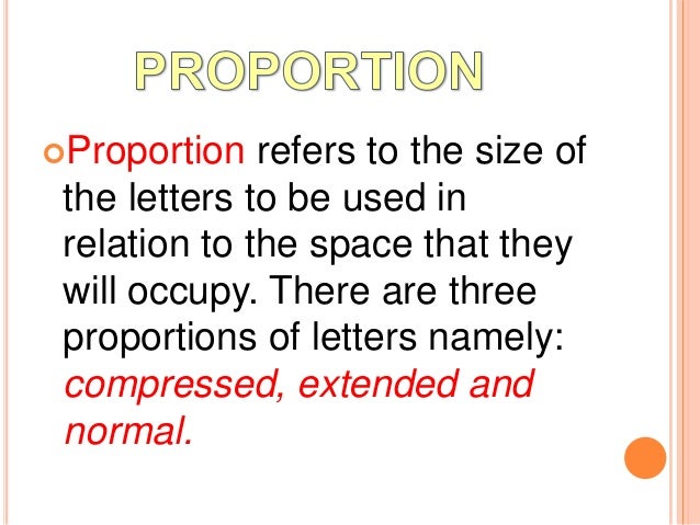 Composition in lettering