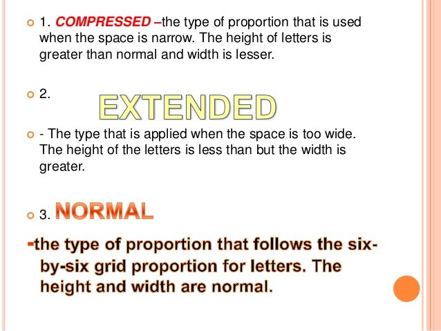 Composition in lettering